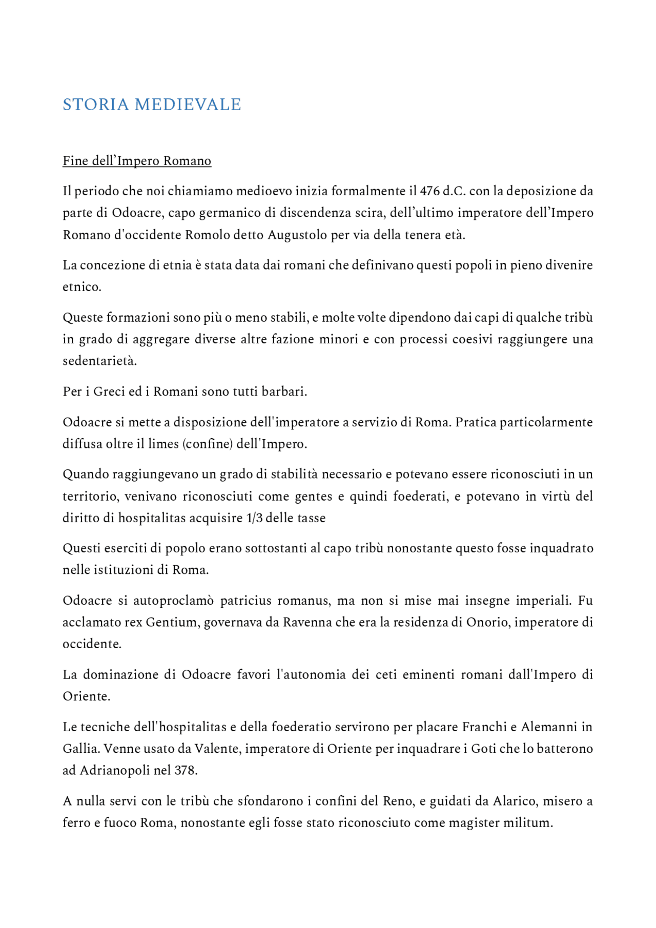 Storia Medievale Giuseppe Sergi Dieci Secoli Di Medioevo Docsity