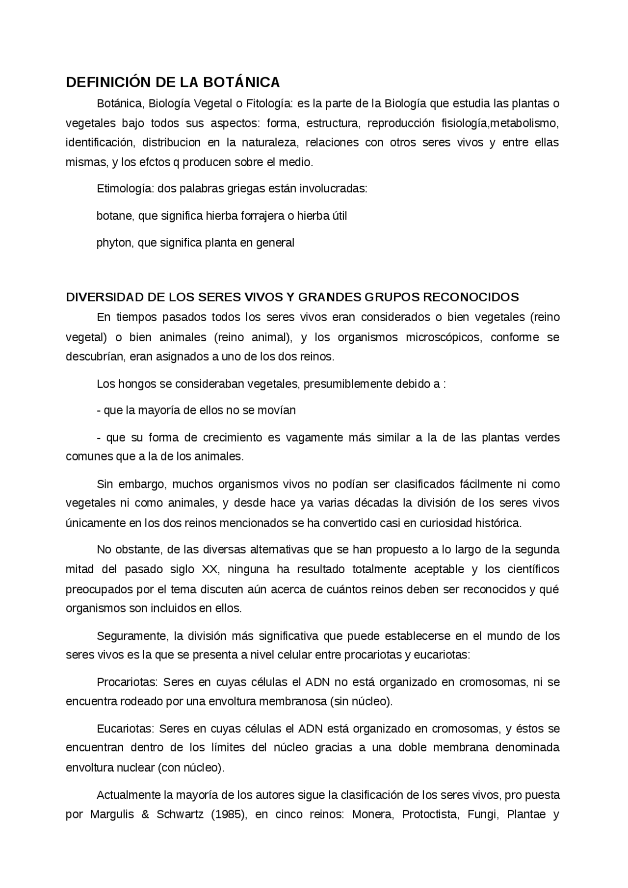 Definición de la Botánica: Concepto, Reinos y Diferencias entre Plantas ...