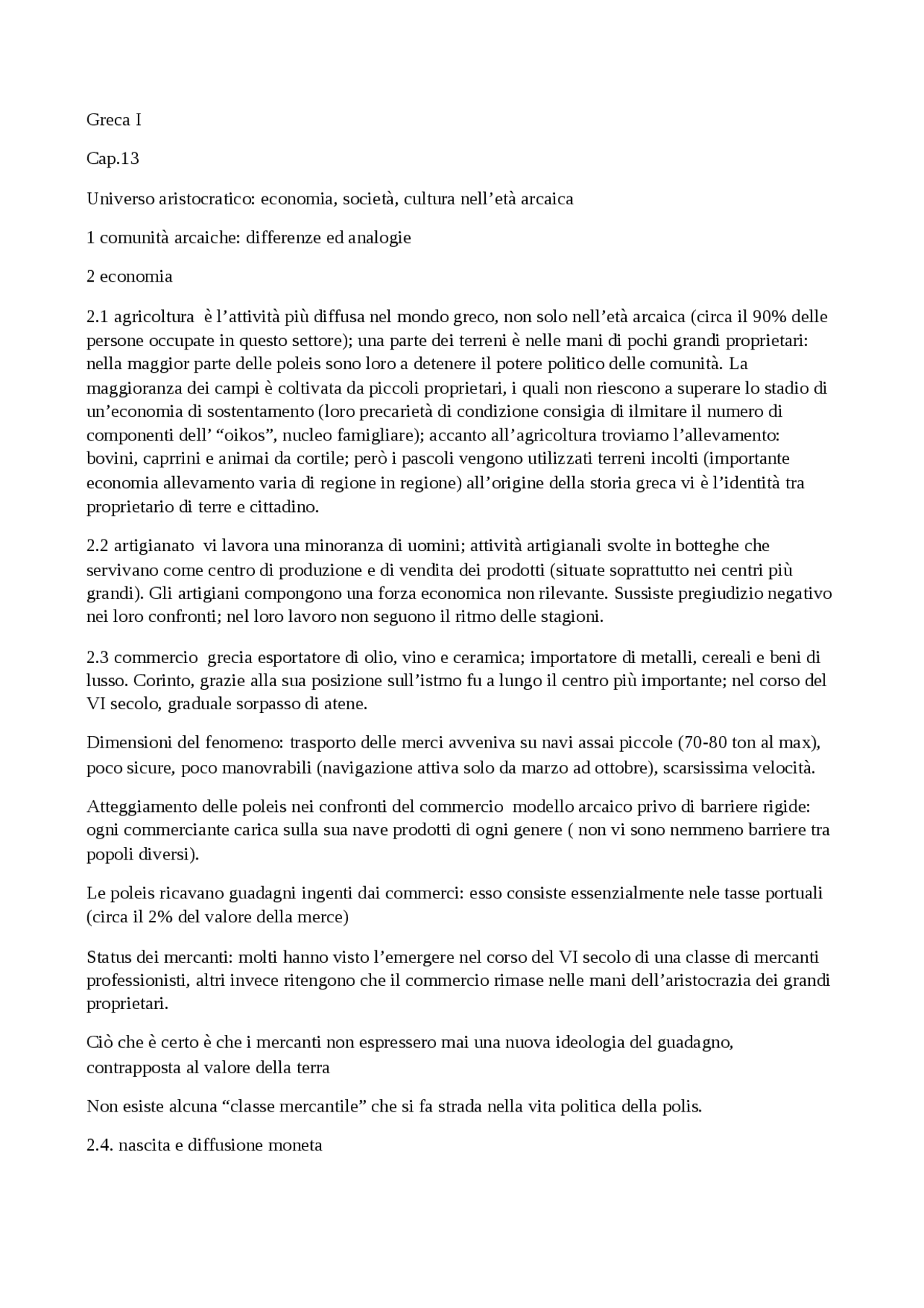 Storia Greca I 2parte Docsity