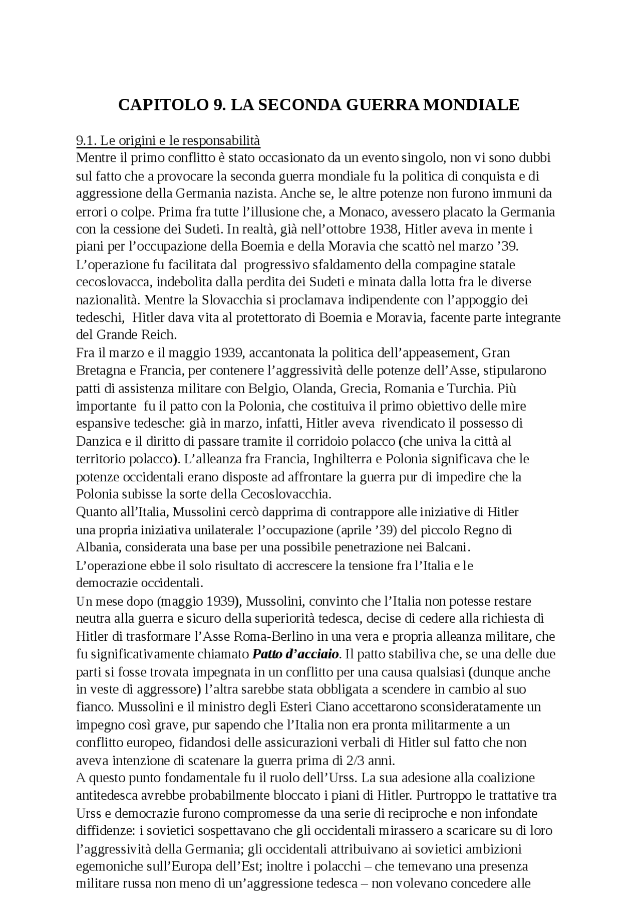 Riassunto Il Novecento Sabatucci Vidotto Docsity