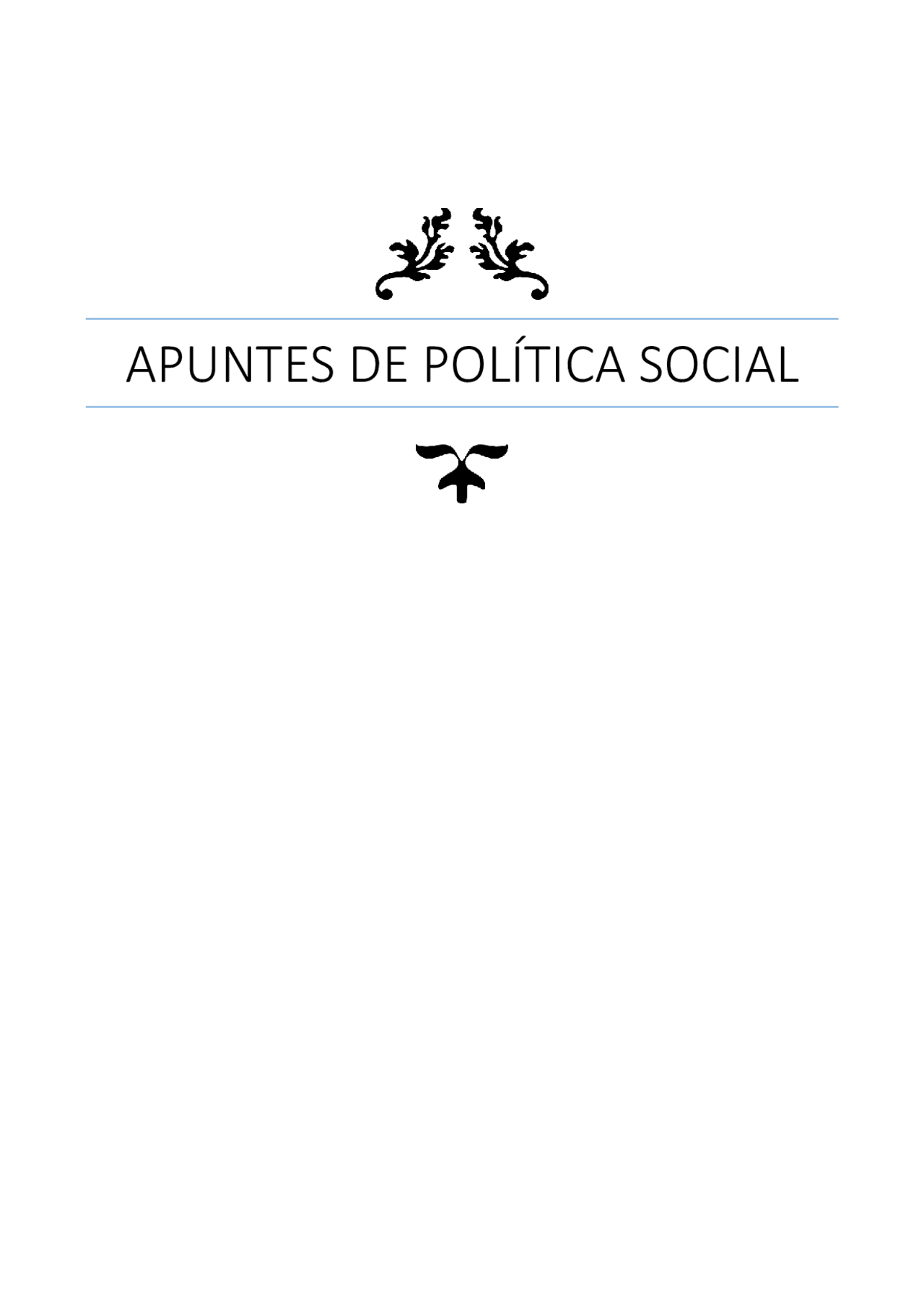 Apuntes Politica Social Docsity