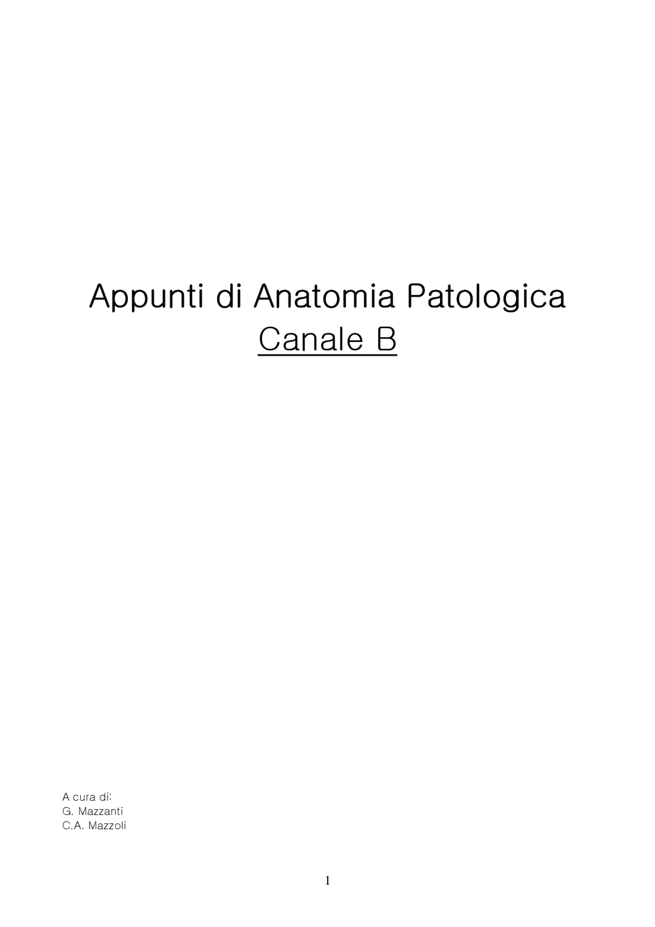 Dispense Anatomia Patologica Docsity