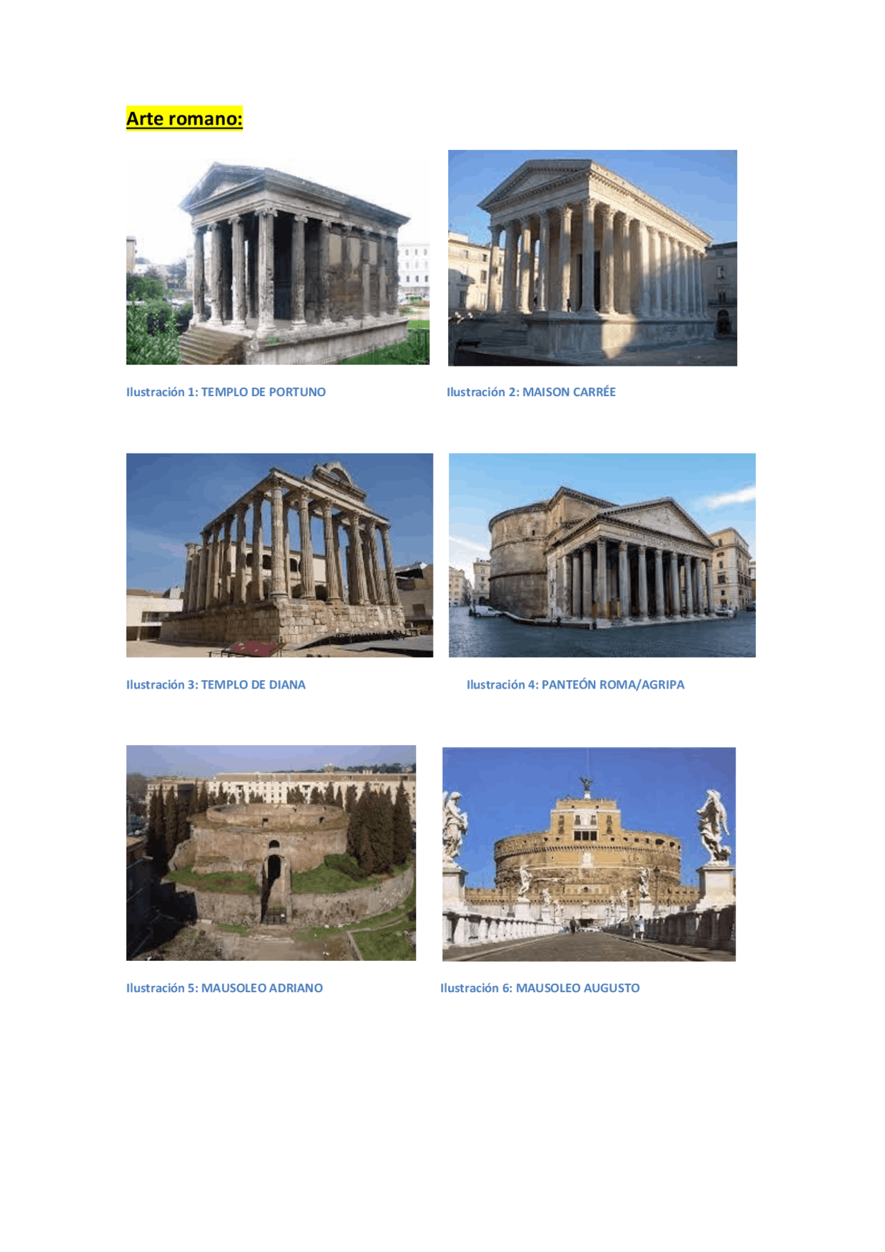 Imágenes Historia del Arte Antiguo - Docsity