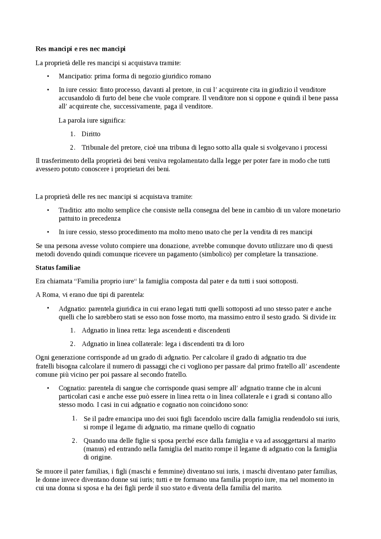 Appunti Diritto Romano Docsity