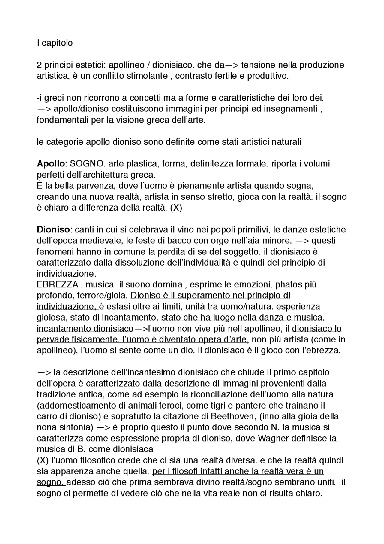 La Nascita Della Tragedia Nietzsche Docsity