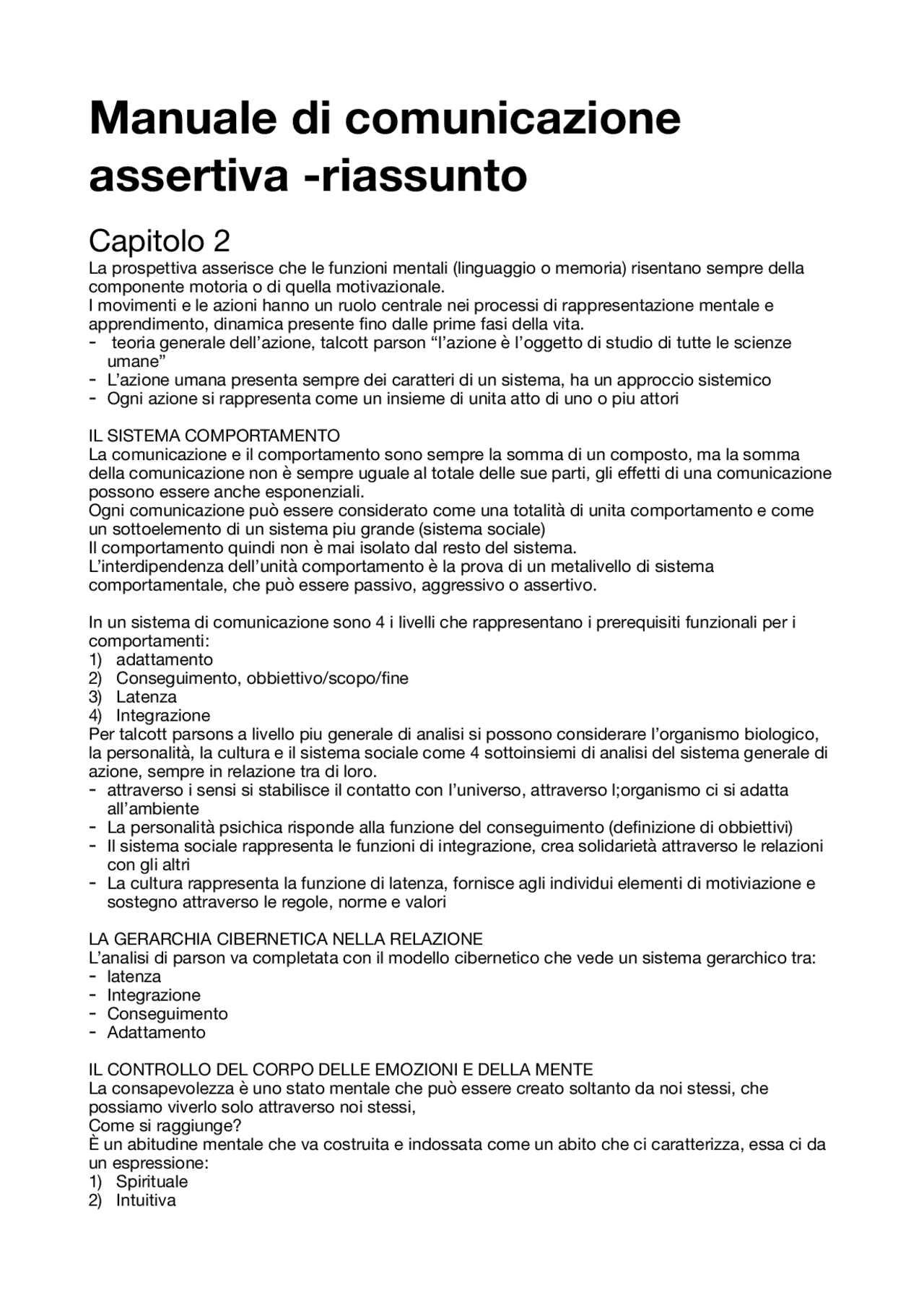 Manuale Di Comunicazione Assertiva Docsity