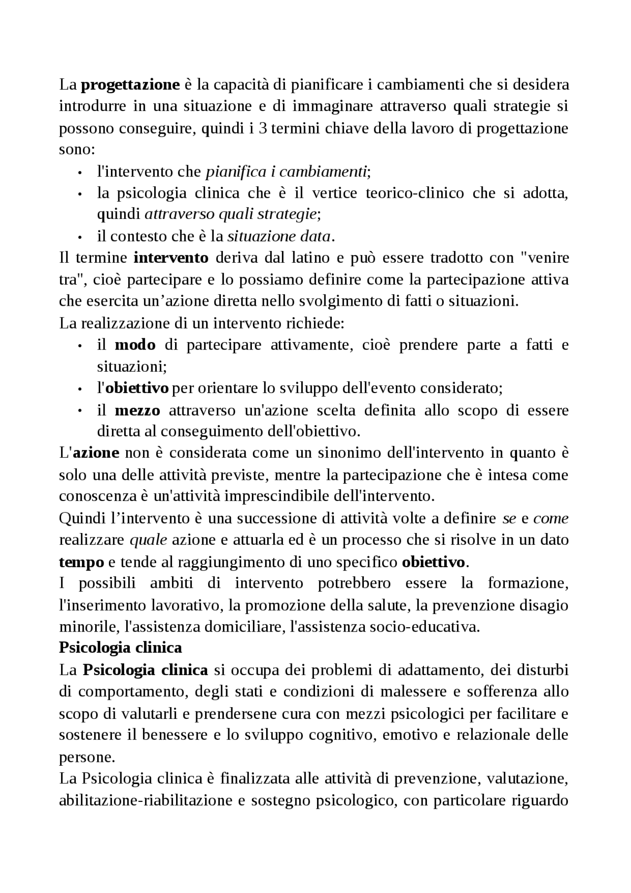 Riassunto Dalle Dispense Docsity