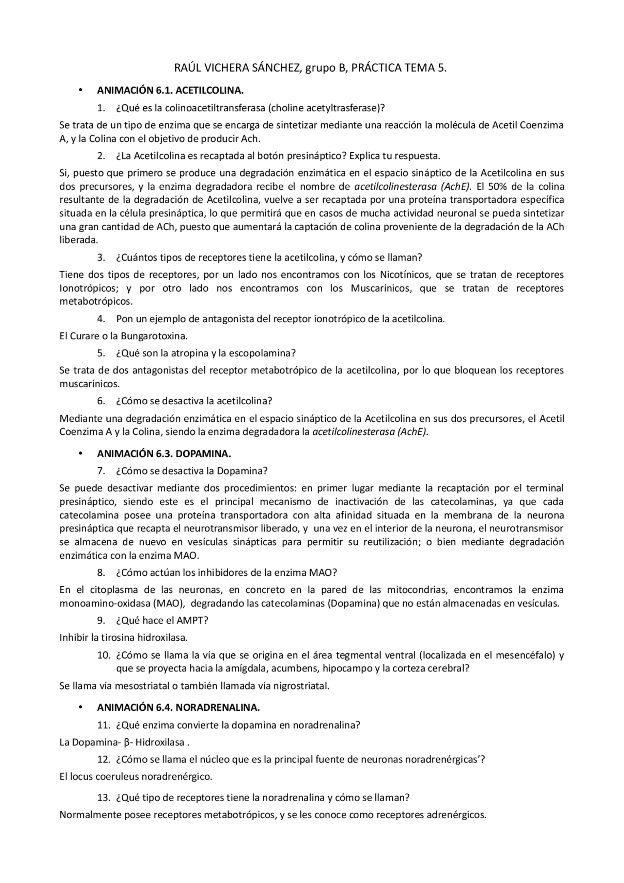 PrÁctica De PsicobiologÍa T5 Docsity