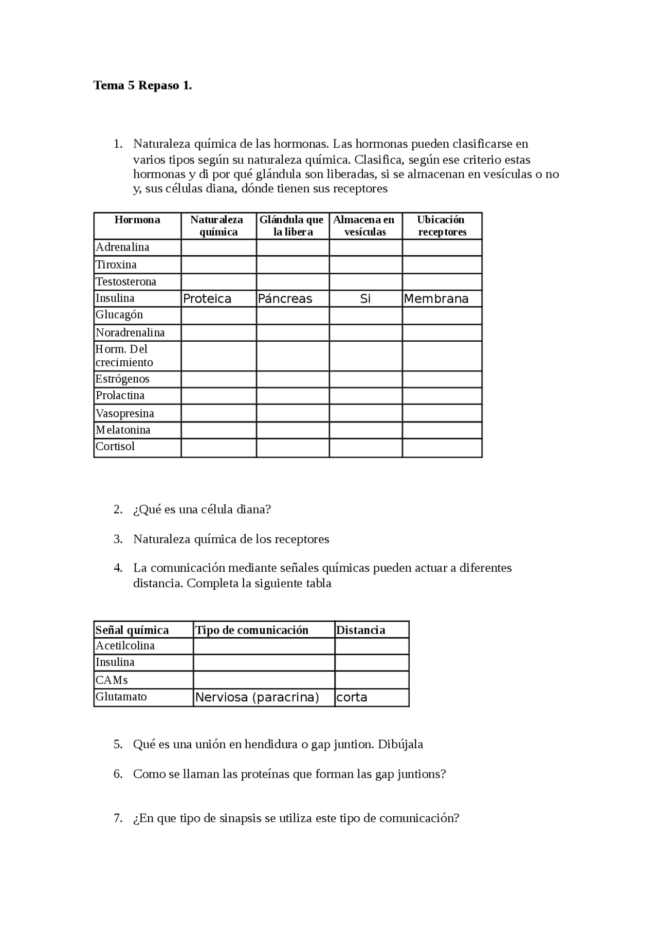 Ejercicios De Biologia Celular Tema 5 Exercices De Biologie