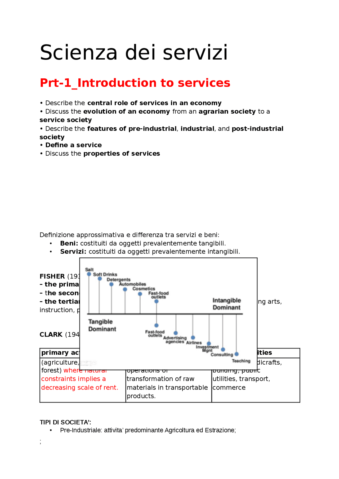 Scienza dei servizi Dispensa (Service Science) - Docsity