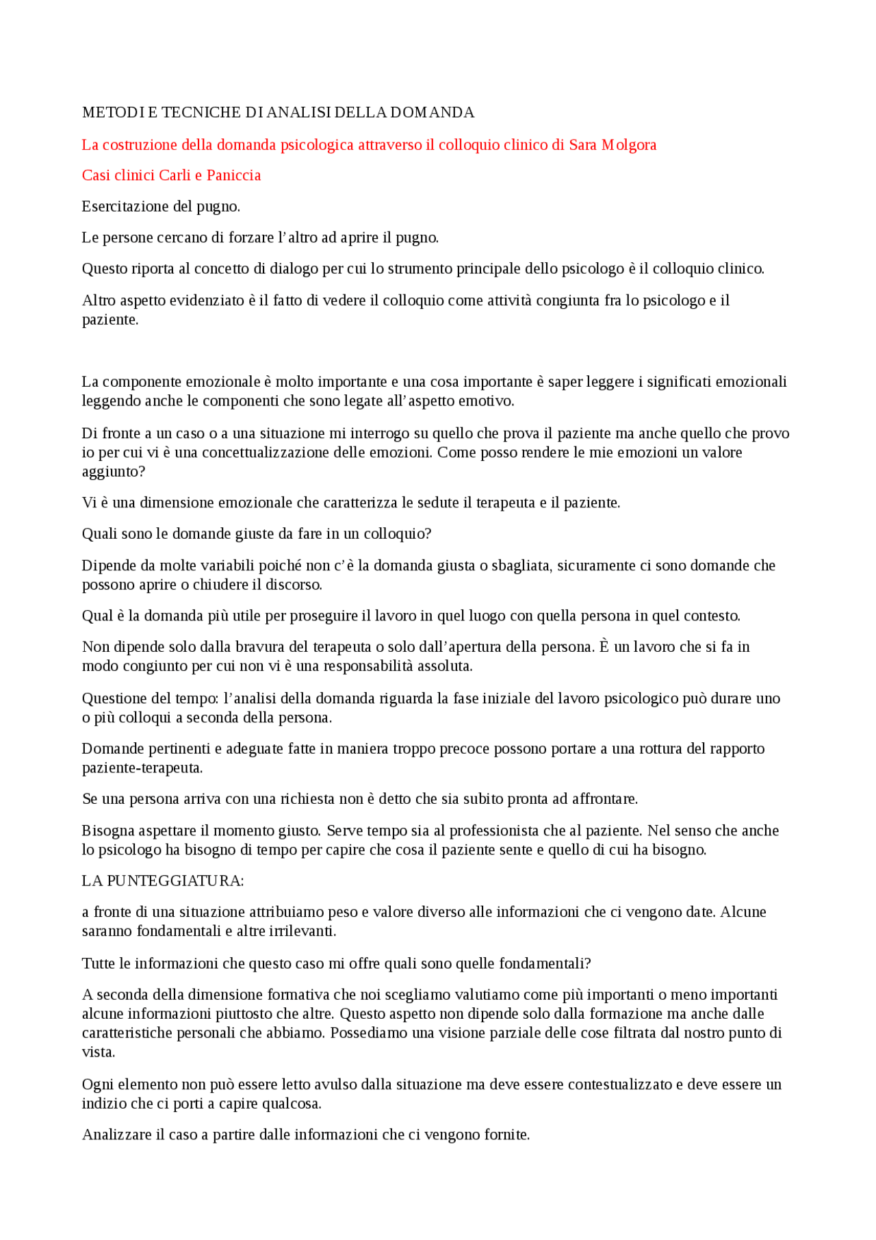 Metodi E Tecniche Di Analisi Della Domanda Docsity