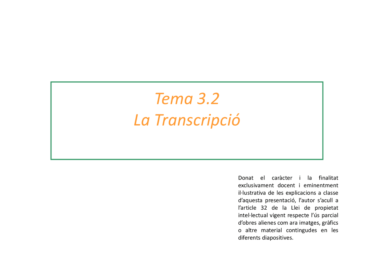 Transcripción: Sintesis del RNA en Procariontes y Eucariontes | Apuntes ...