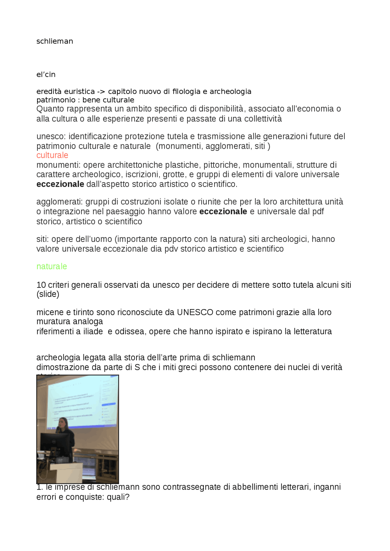 Patrimoni Del Mondo Classico Docsity