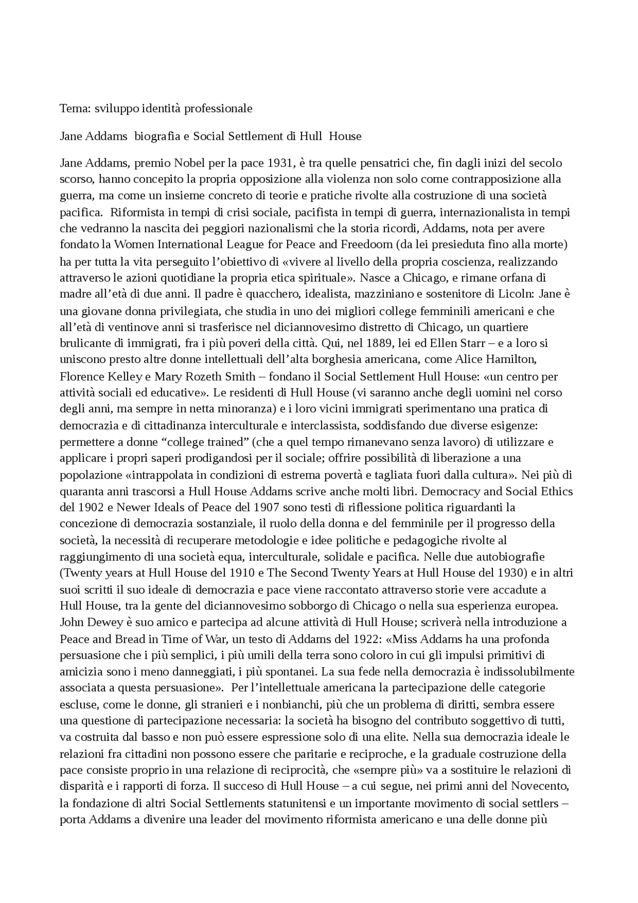 Principi E Fondamenti Del Servizio Sociale Docsity