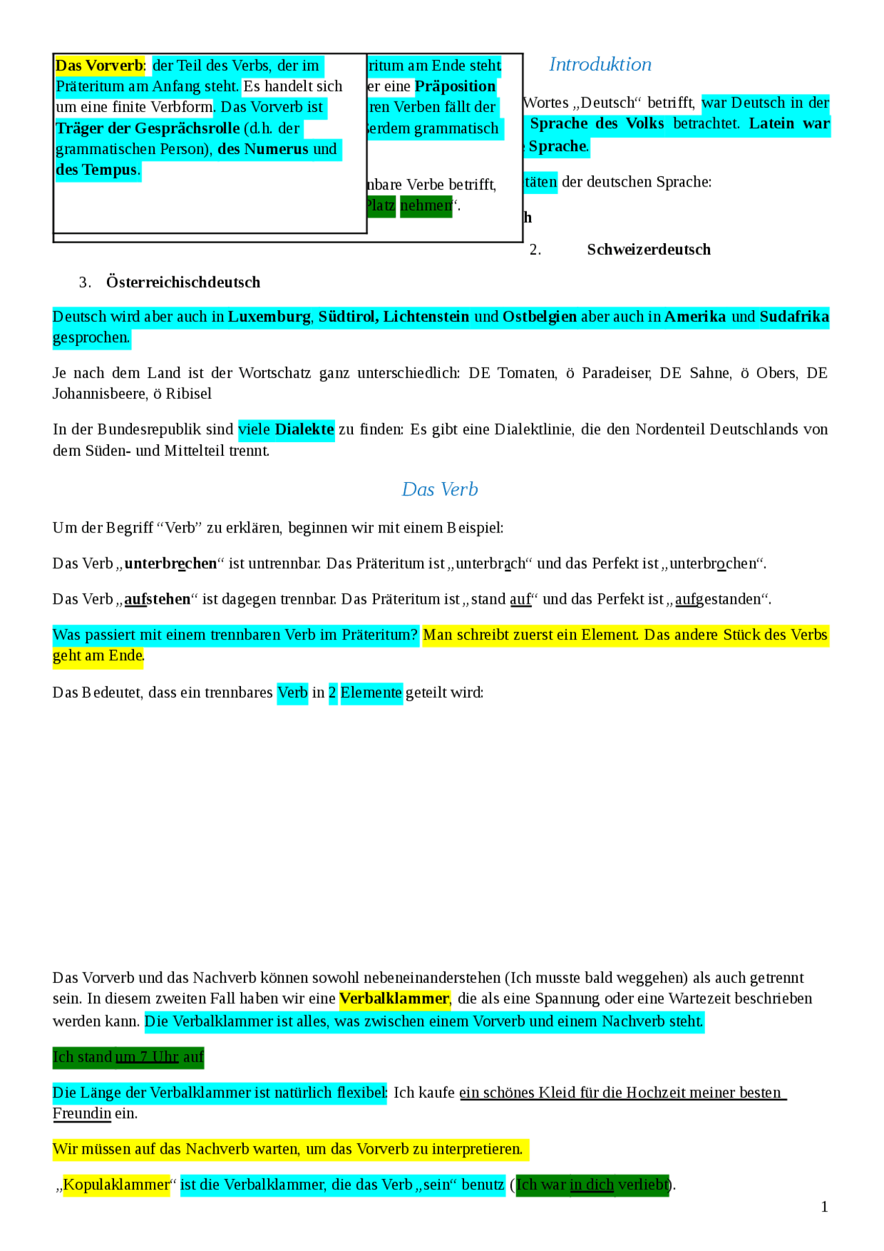 Morfosintassi Tedesca Profssa Salvato Docsity