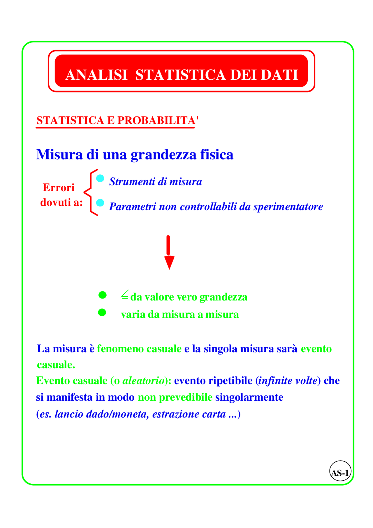 Analisi Statistica Dei Dati Docsity