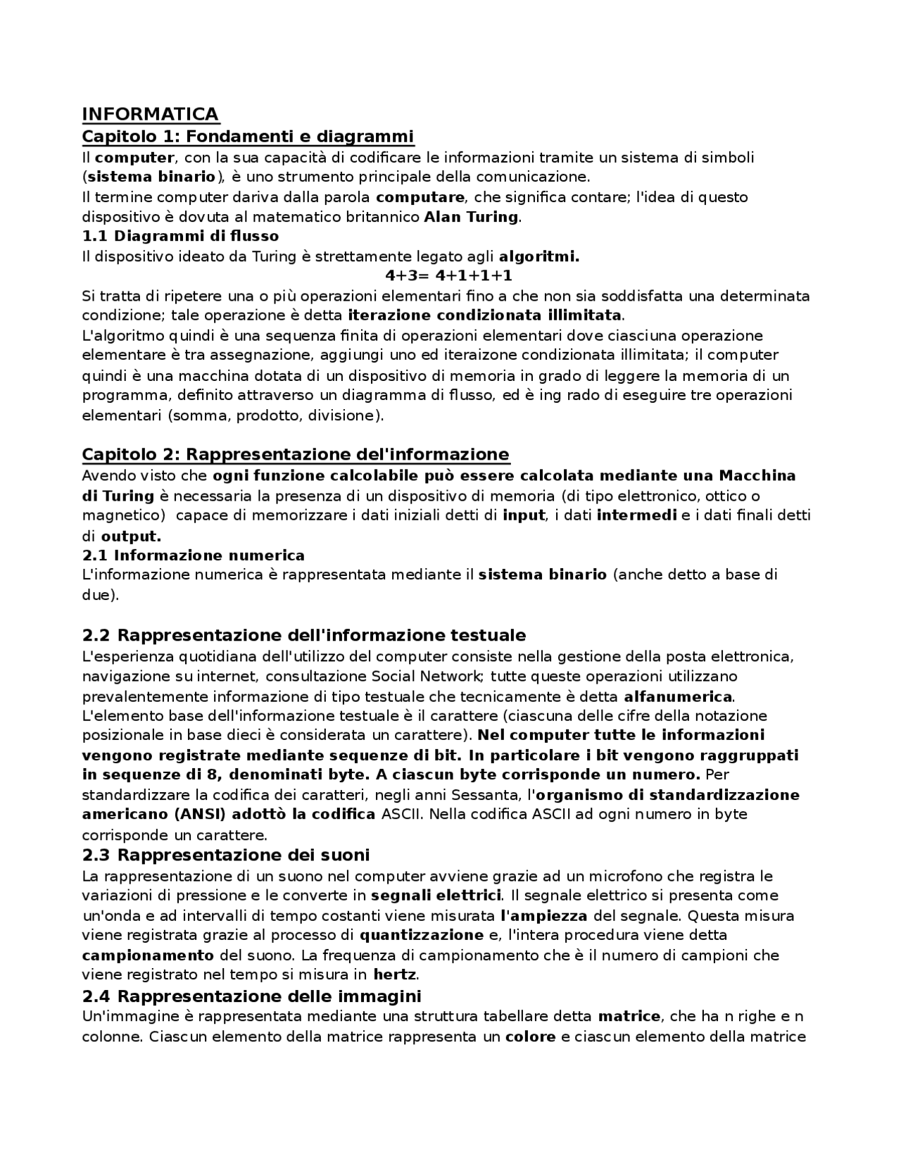 Nozioni informatica base - Informatica base - Docsity