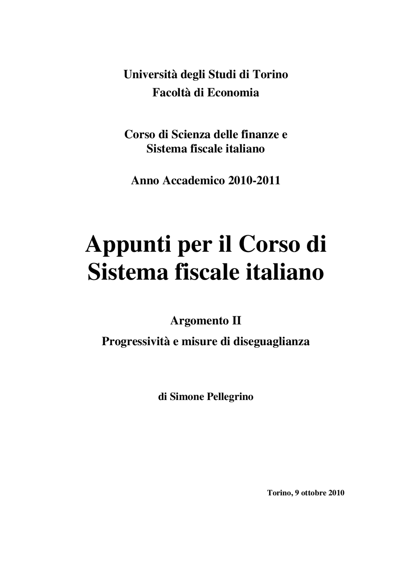 Corso Di Scienza Delle Finanze Docsity
