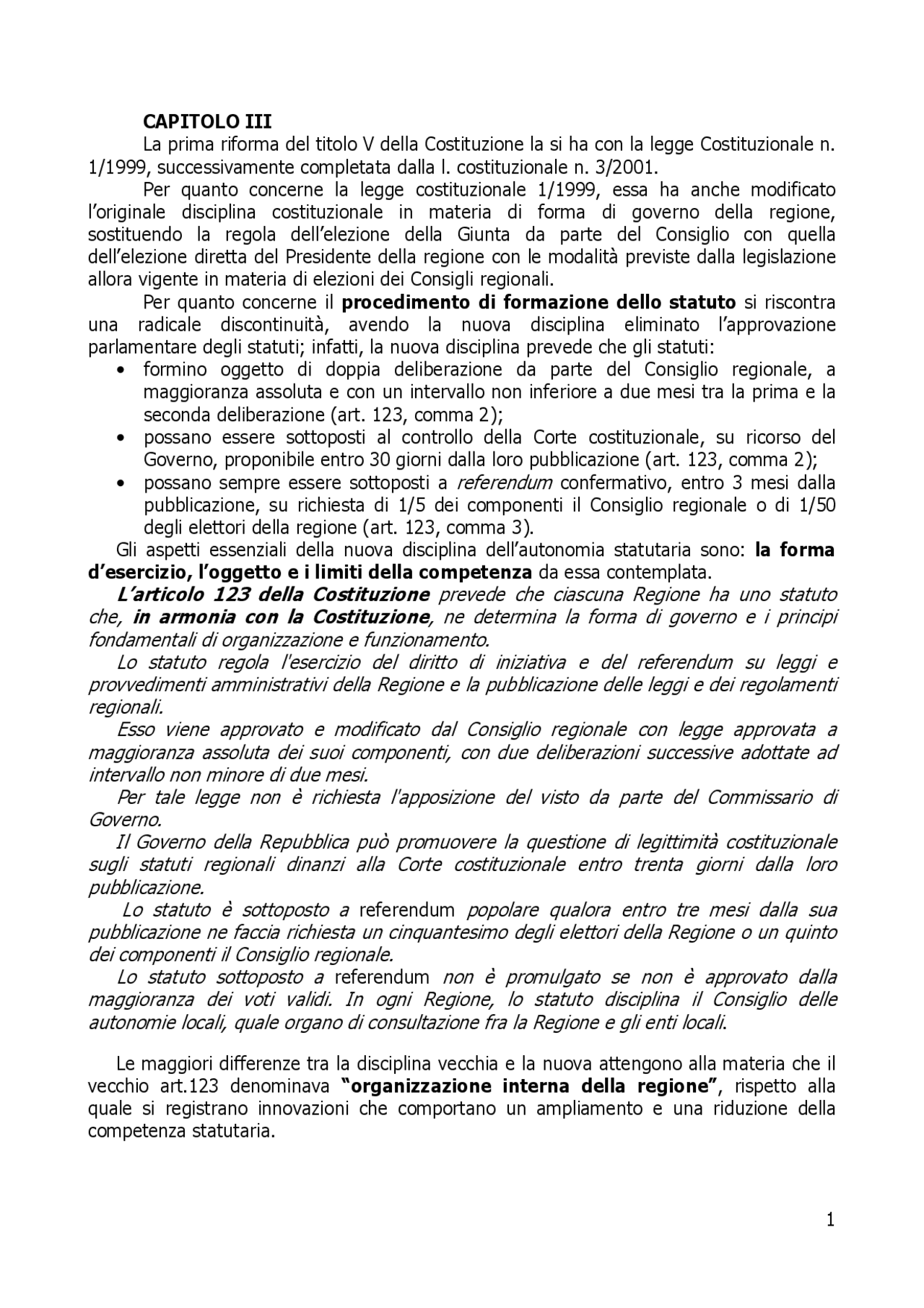 Diritto Regione Enti Locali Docsity