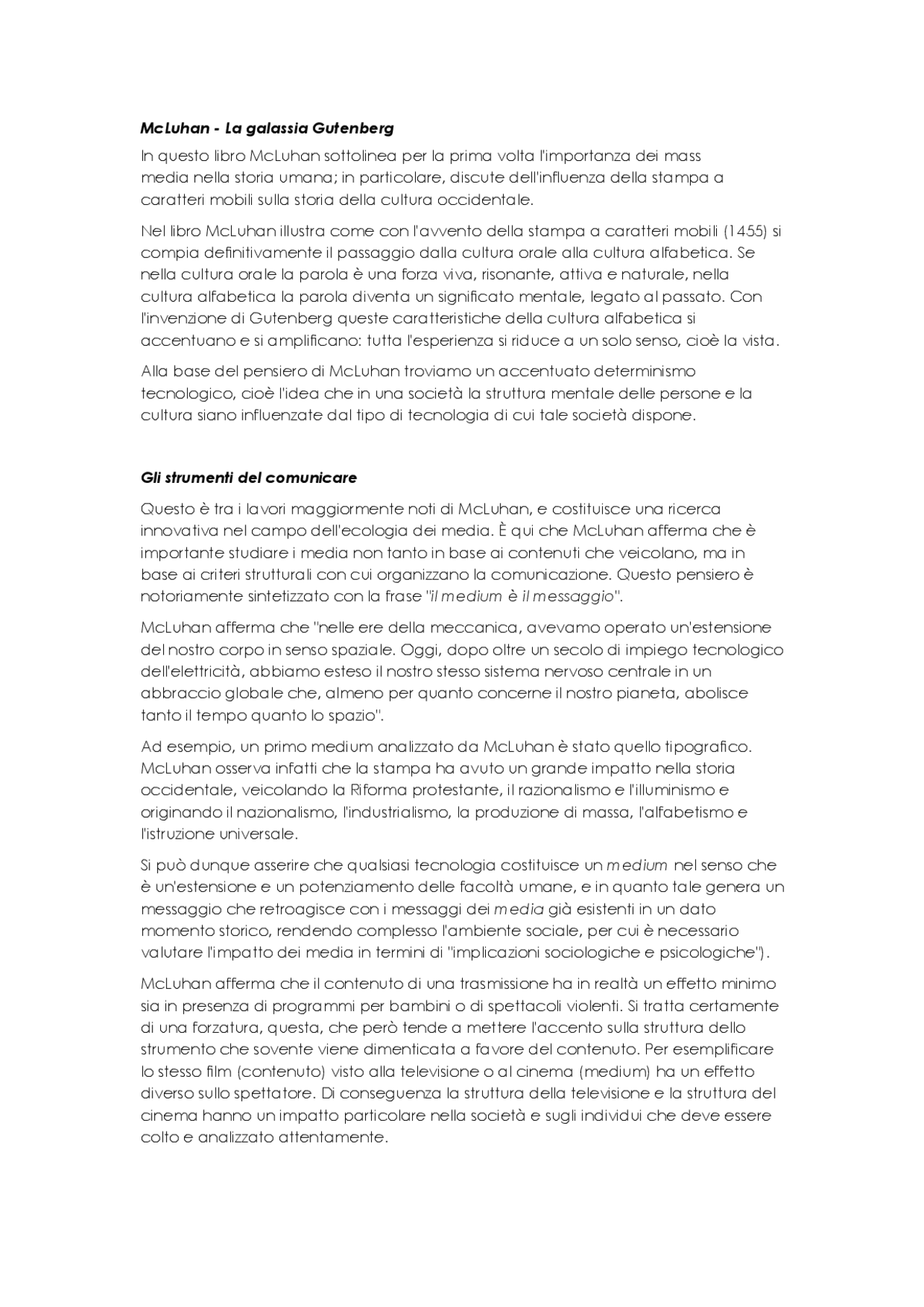 La Galassia Gutenberg Docsity
