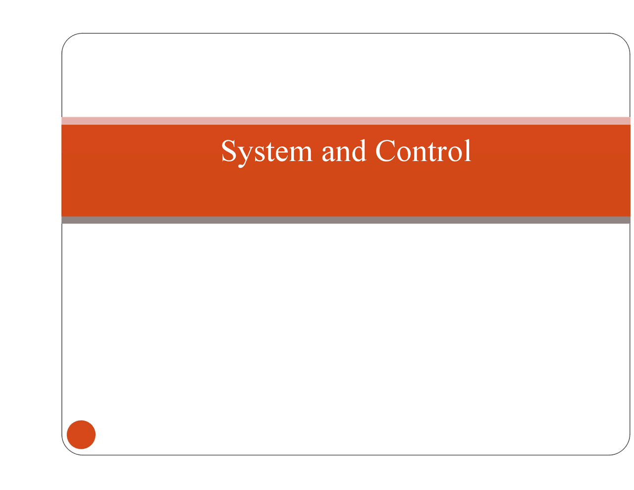 Control Systems Analysis Docsity