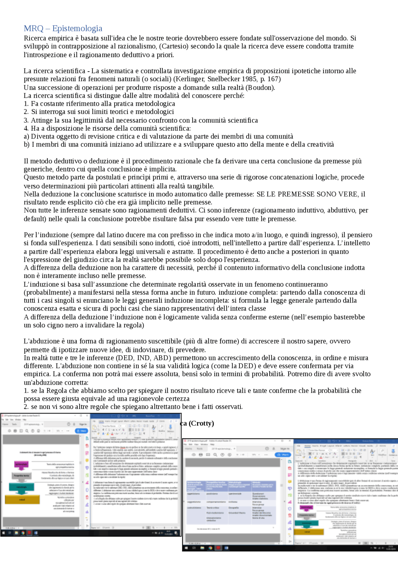 Metodologia Della Ricerca Qualitativa Docsity