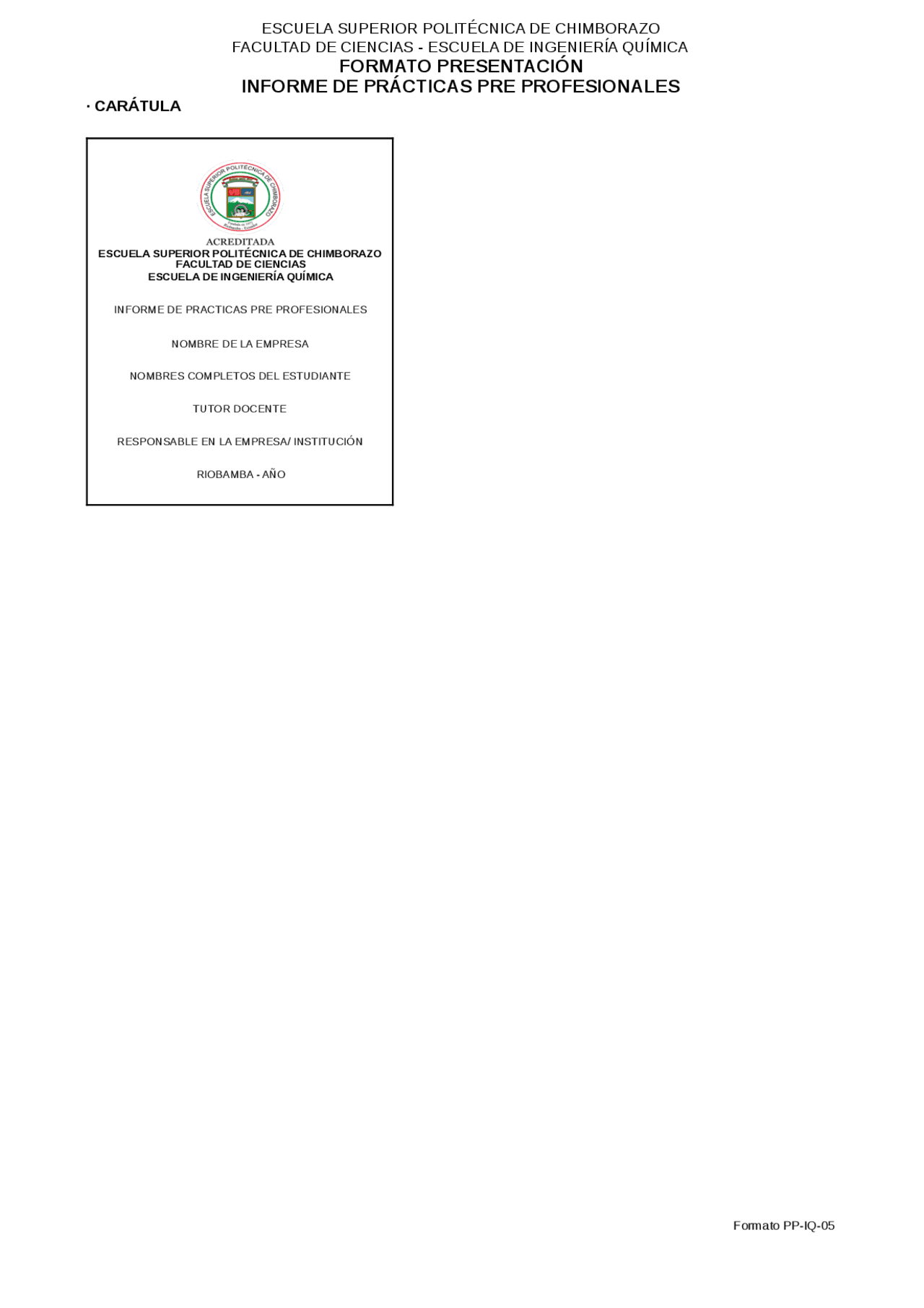 Informe de practicas - Docsity