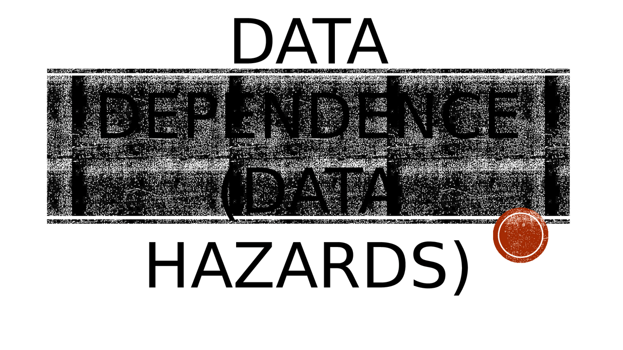 Data Dependence And Approach To Solve It Docsity