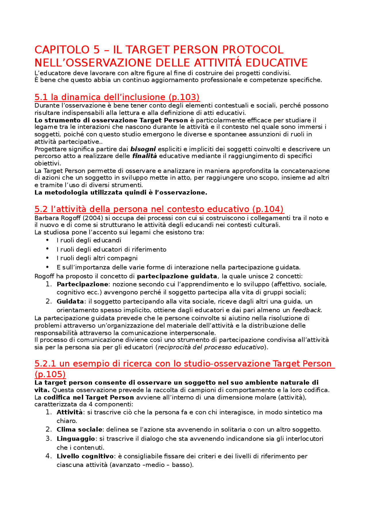 Osservare Per Includere Docsity