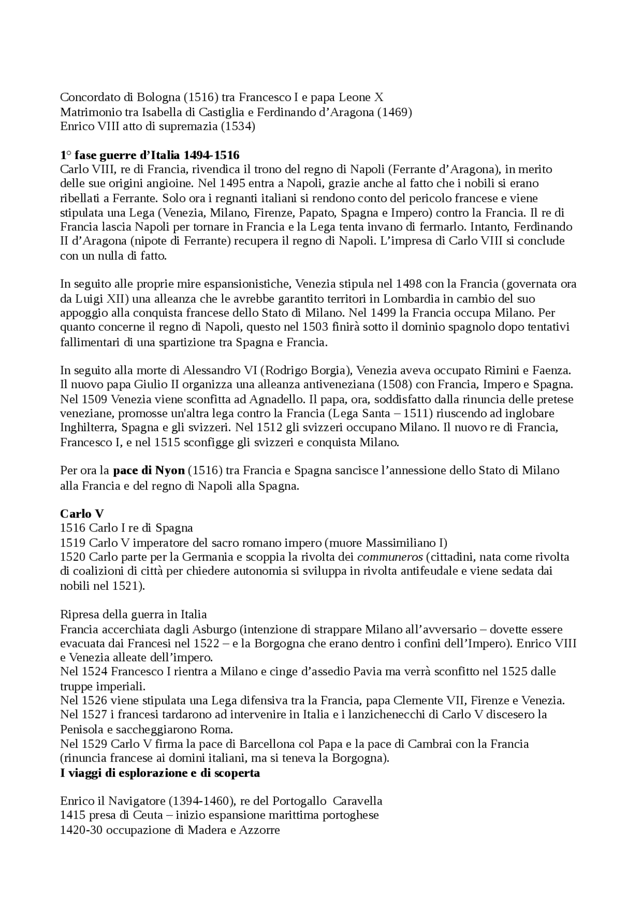 Manuale Di Storia Moderna Di Capra Docsity