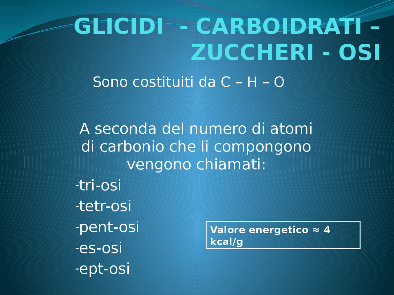 Struttura degli zuccheri | Dispense di Biologia | Docsity