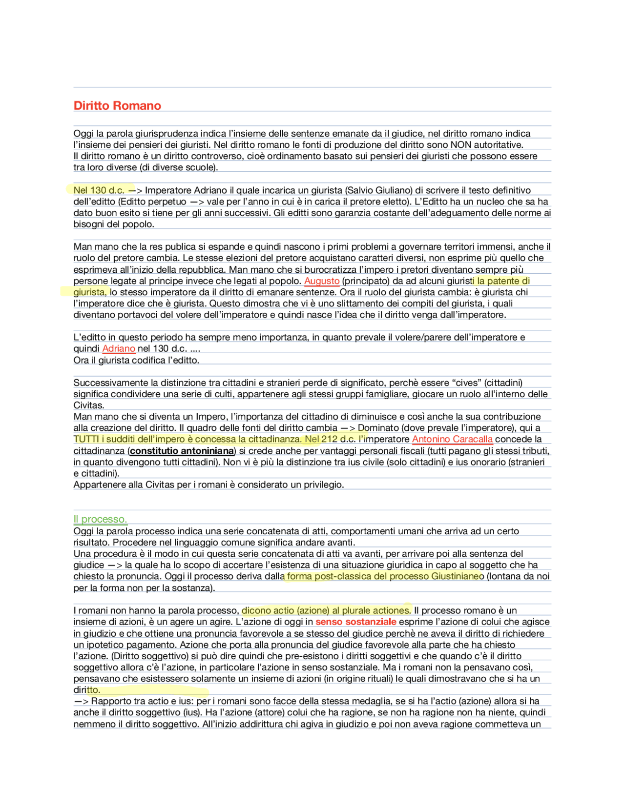 Appunti Completi Diritto Romano Docsity