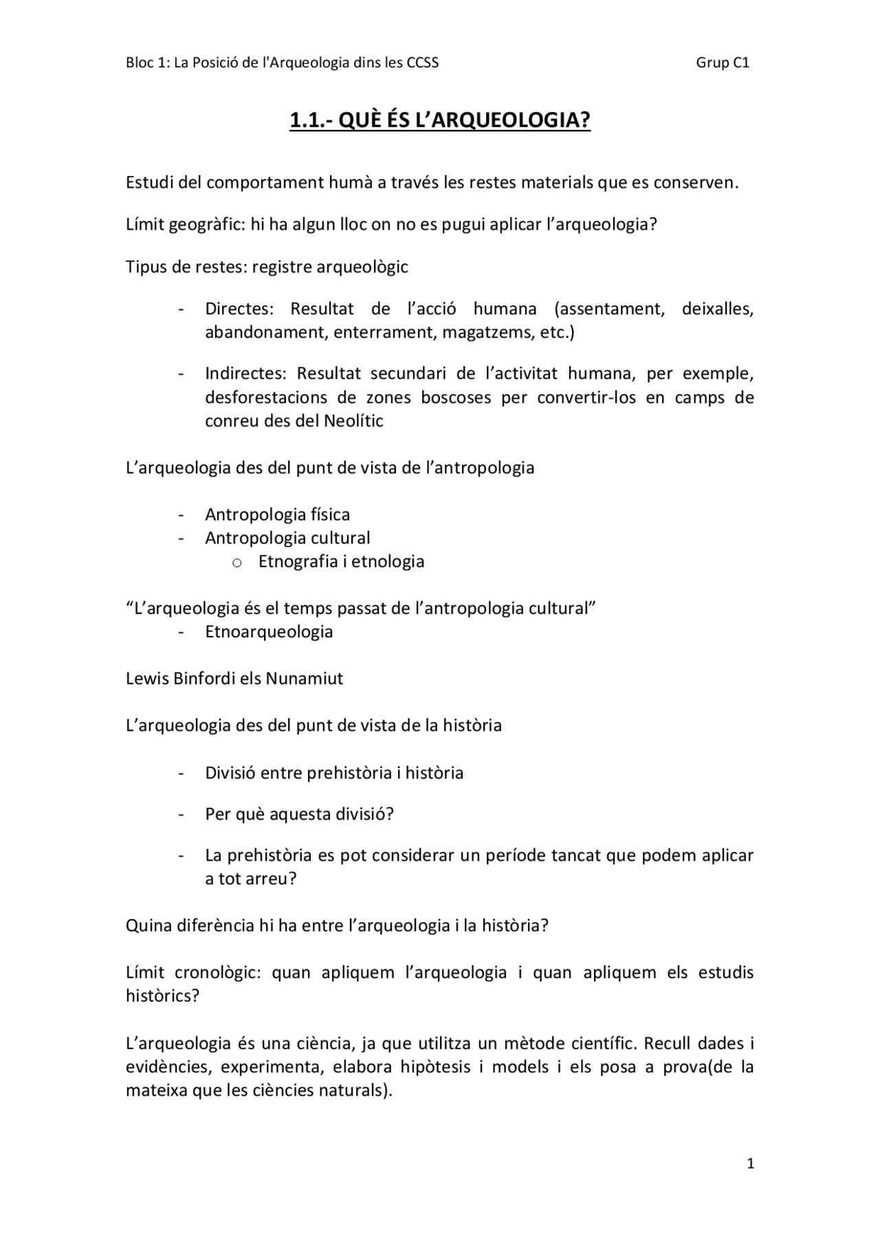 Apuntes Arqueologia Ub Docsity