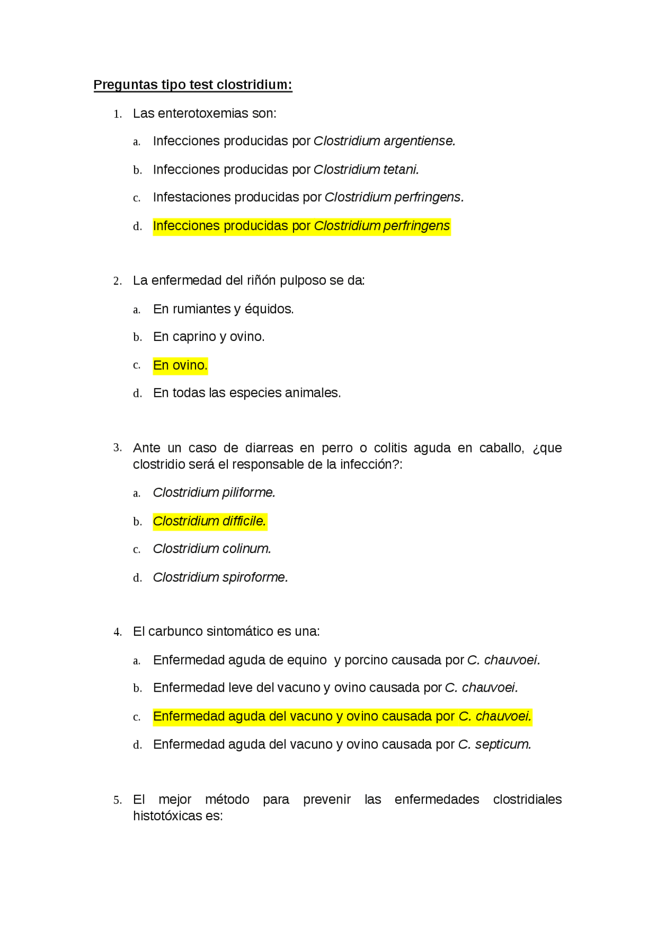 Bacteria Clostridium Docsity
