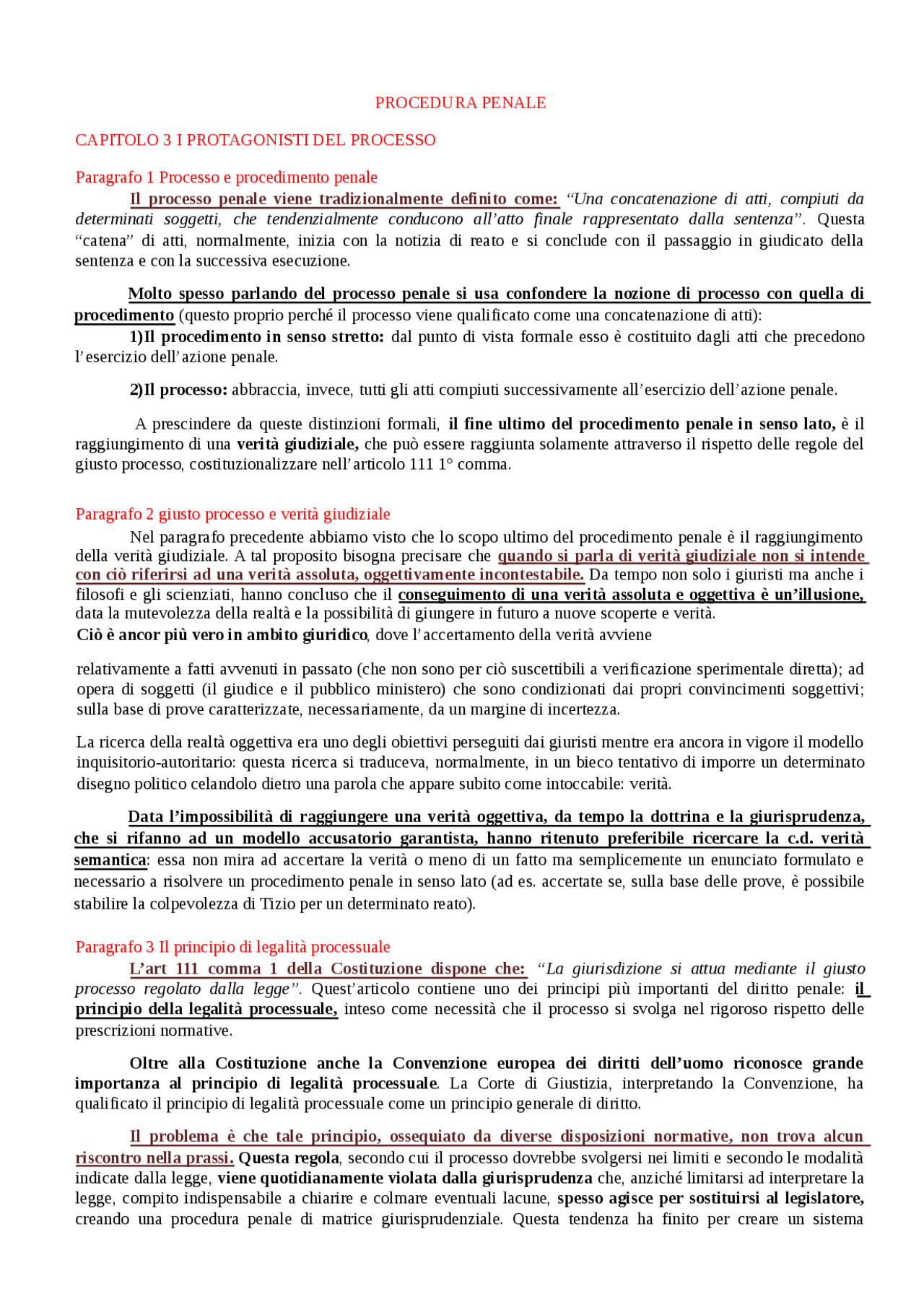 Procedura Penale Base Docsity