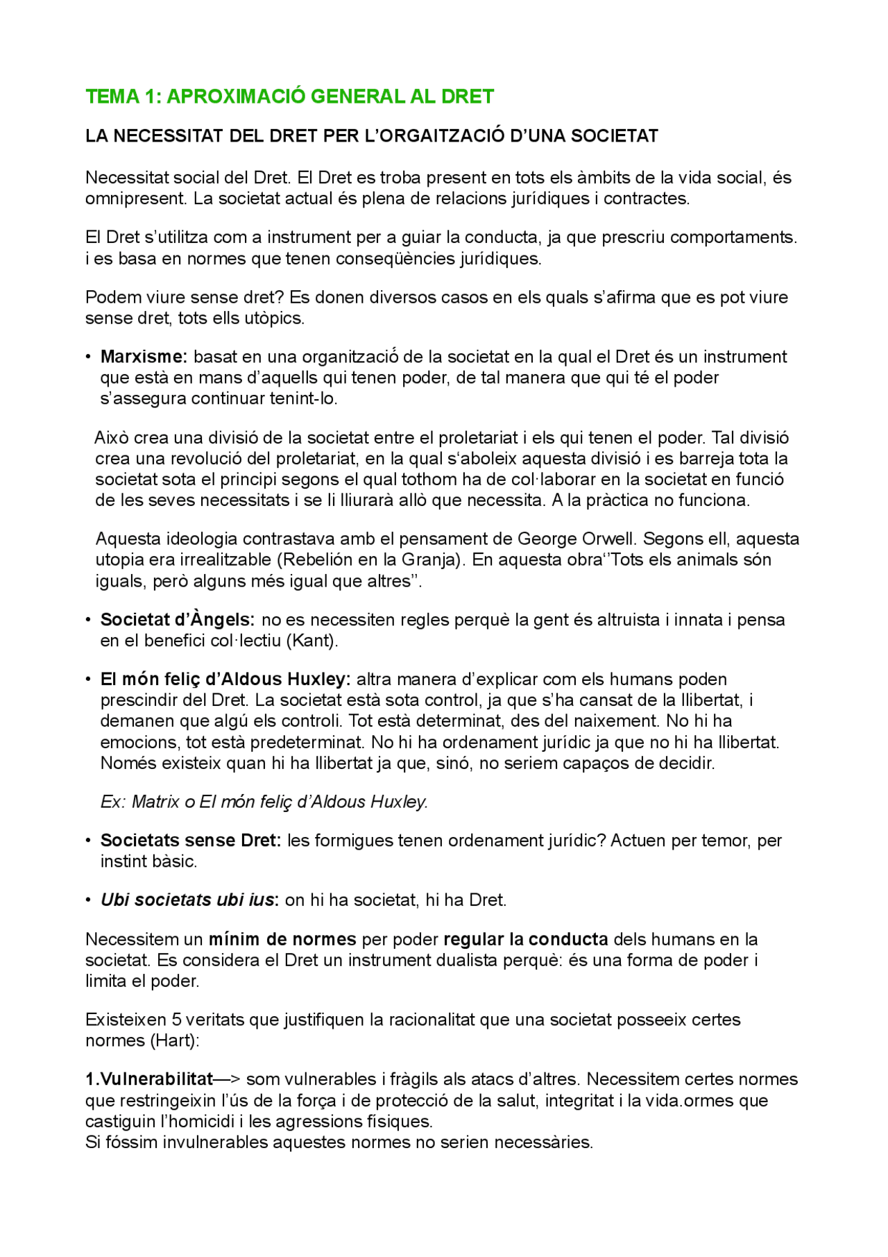 Apuntes Teoría Del Derecho Docsity