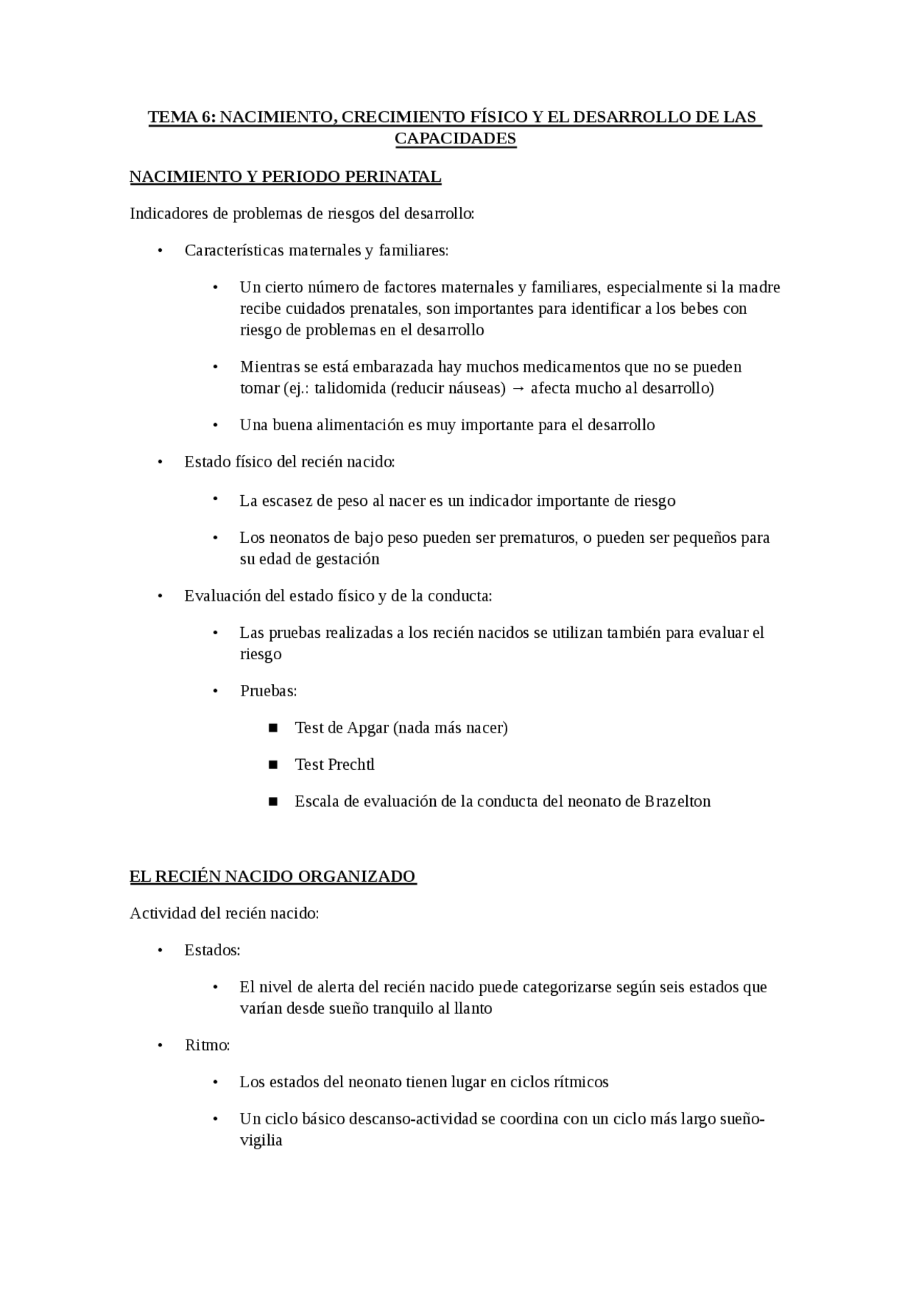 Tema 6 Desarrollo Cognitivo Docsity