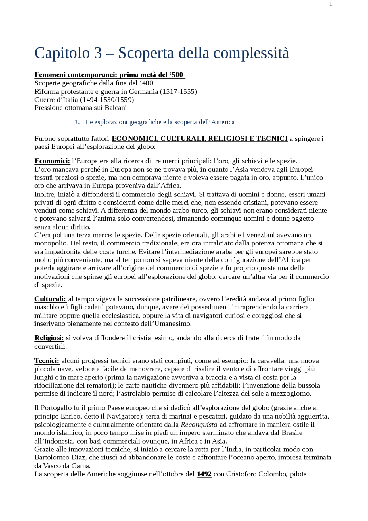 La Scoperta Delle ComplessitÀ Docsity
