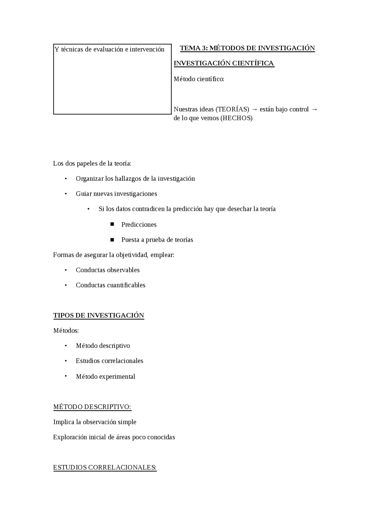 Tema 3 Desarrollo Cognitivo Docsity