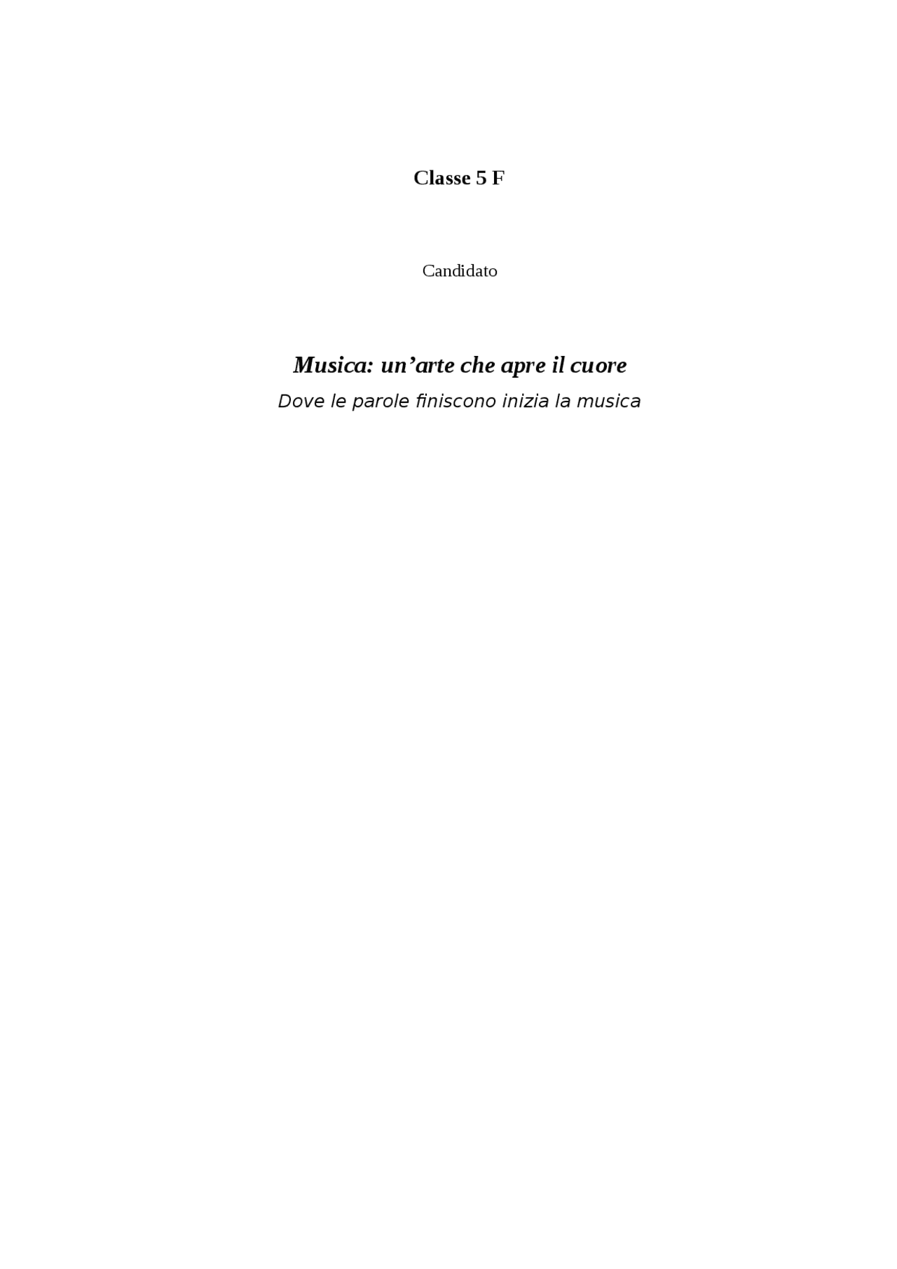 Tesina Maturità Liceo Linguistico Docsity