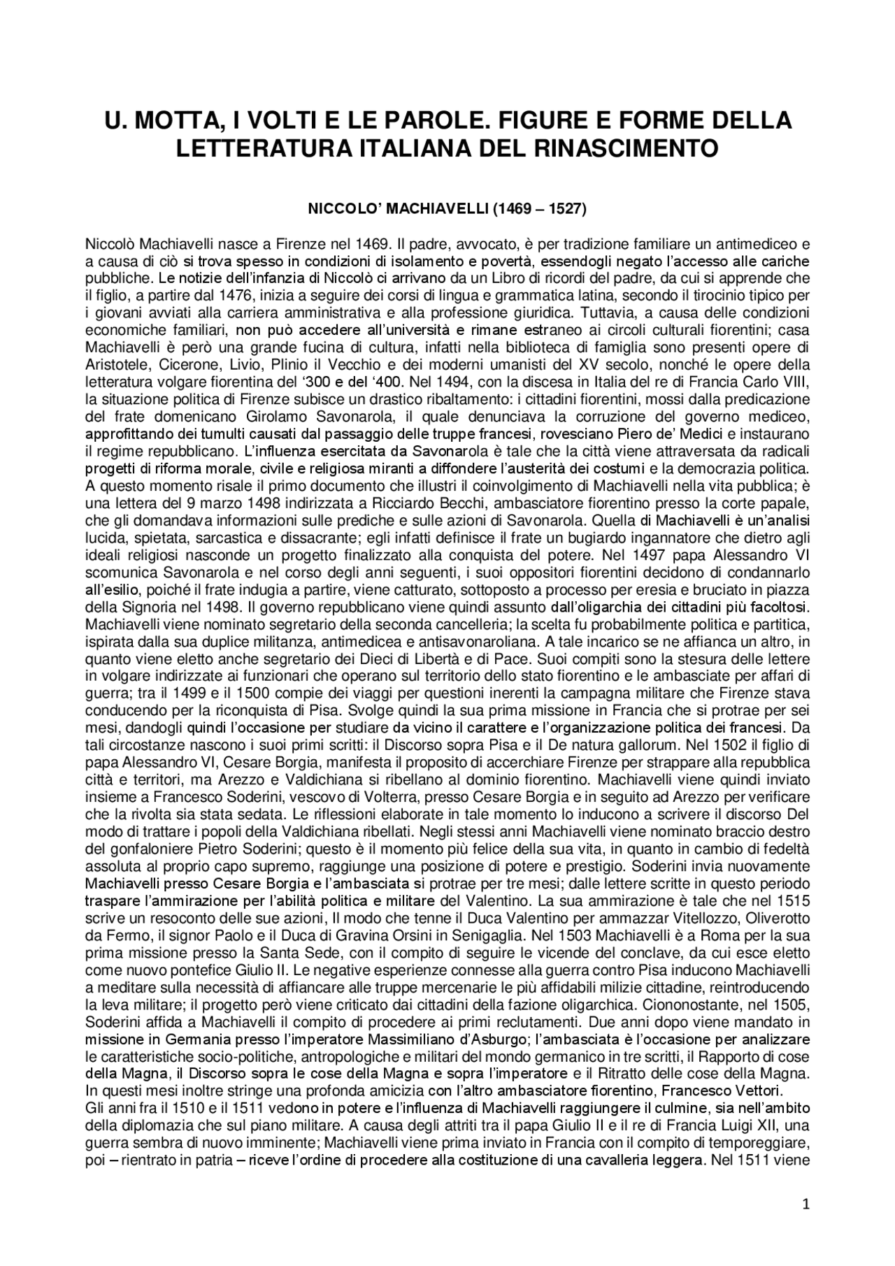 U Motta I Volti E Le Parole Figure E Forme Della Letteratura