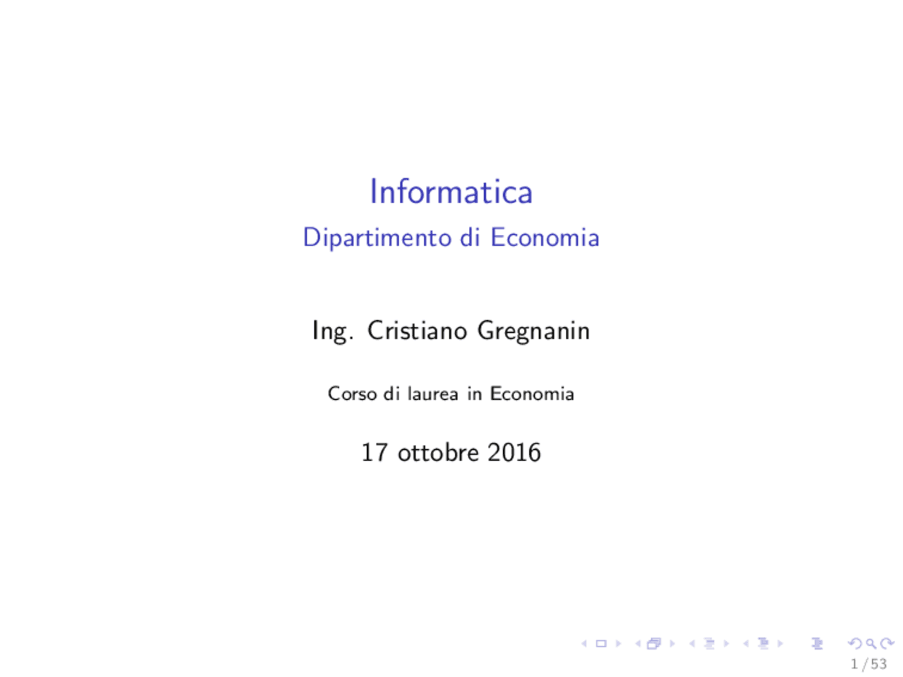 Slide Di Informatica Generale Docsity