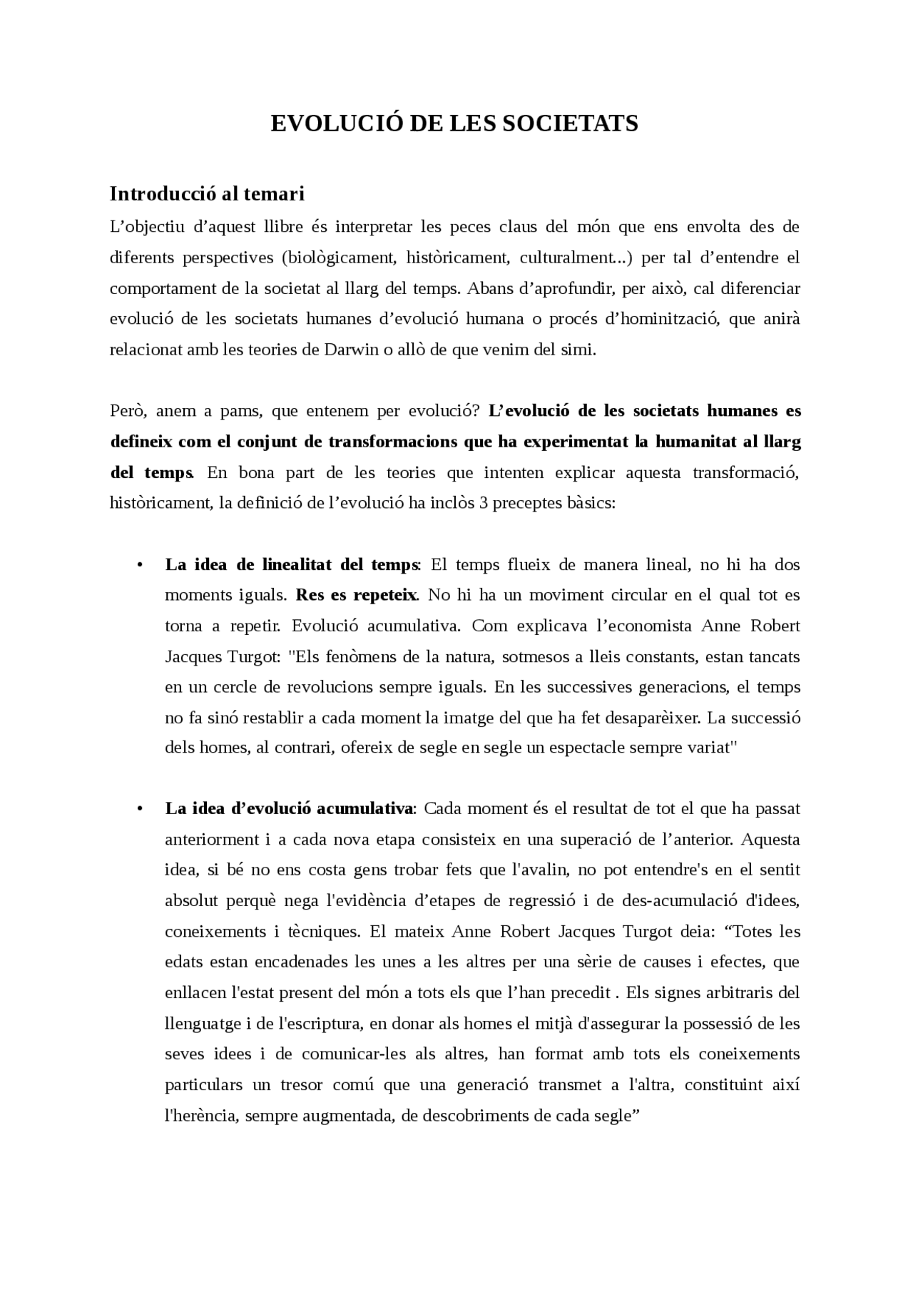 Evolució Societats Tema 1 Apuntes De Evolución Humana Docsity