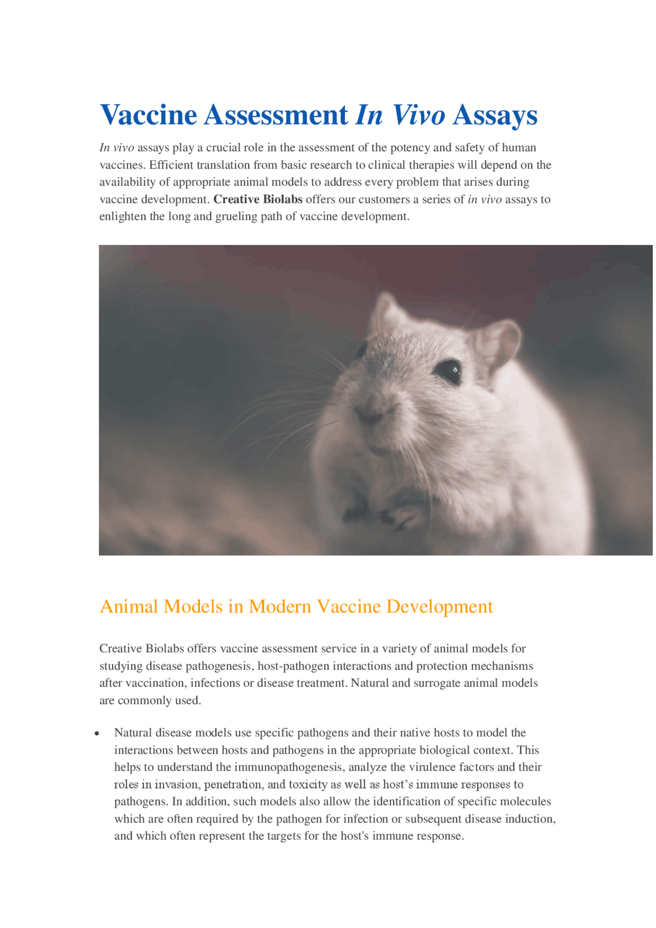 An Introduction For Vaccine Assessment Docsity