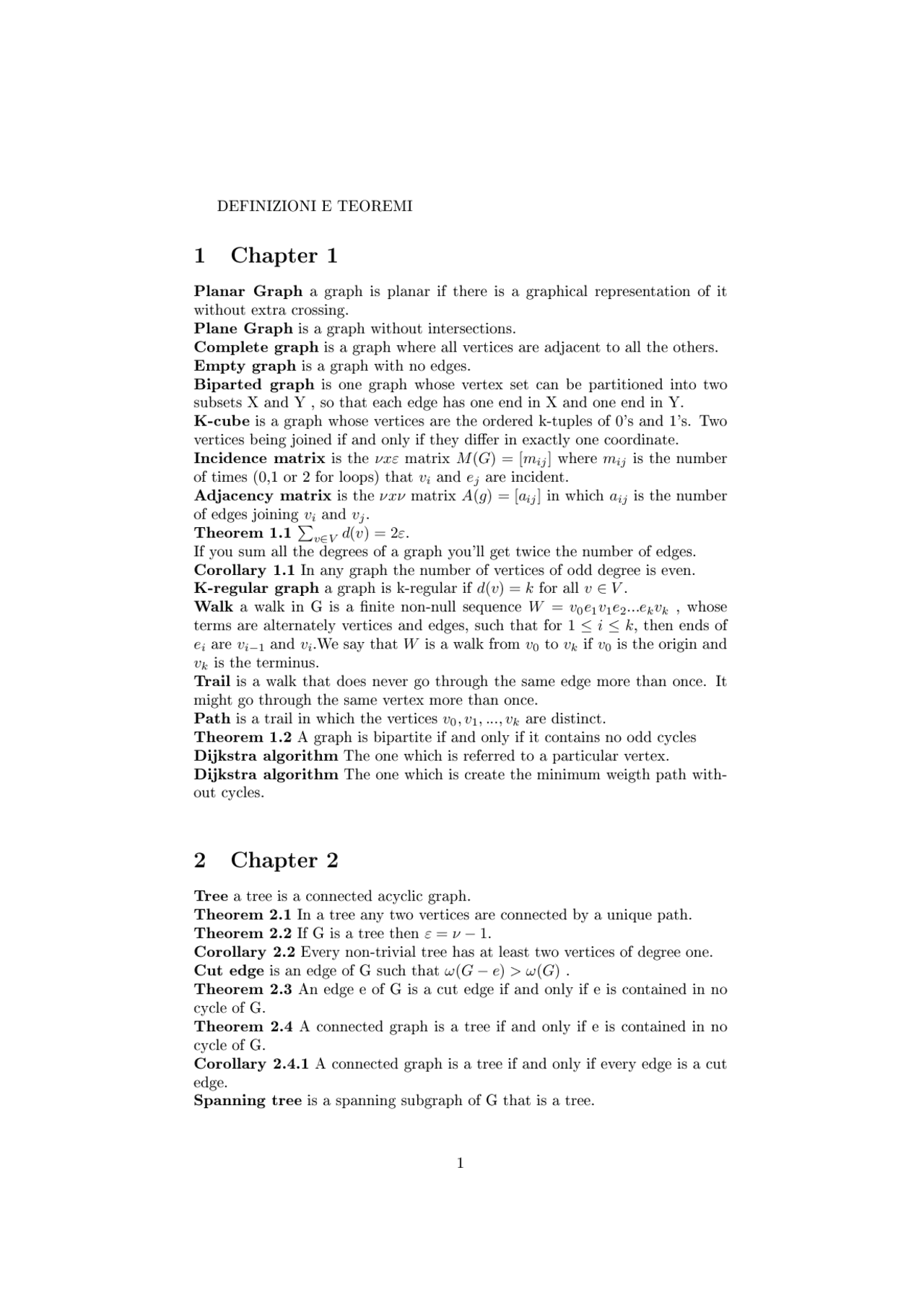 PRINCIPLES OF GRAPH THEORY - Docsity