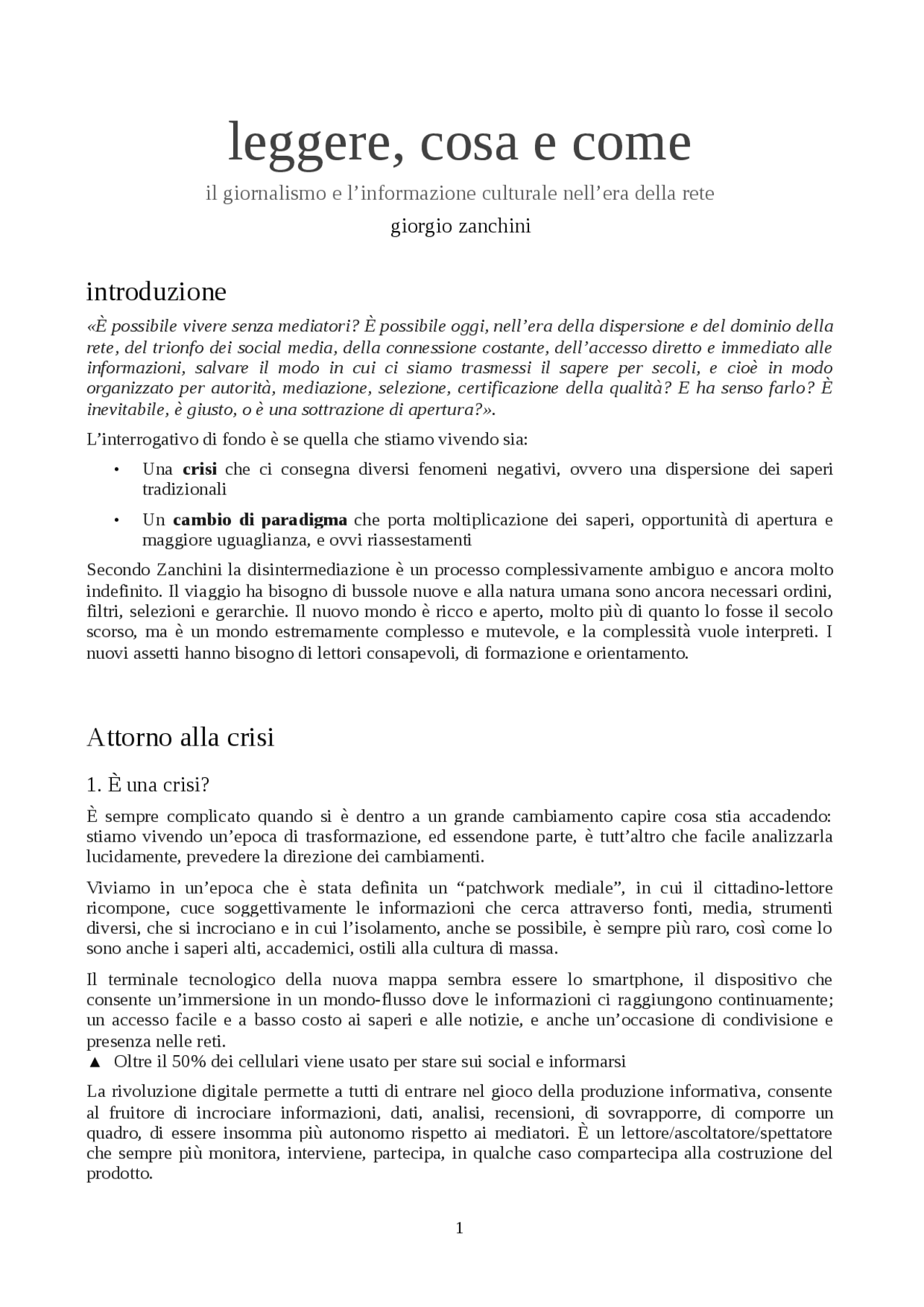 Leggere Cosa E Come Docsity