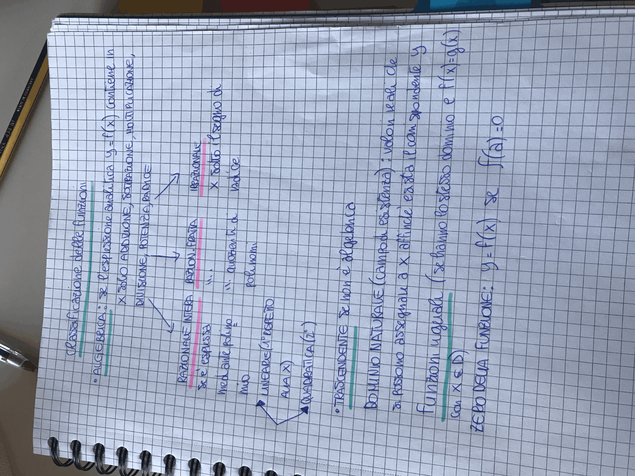 Classificazione Funzioni Docsity