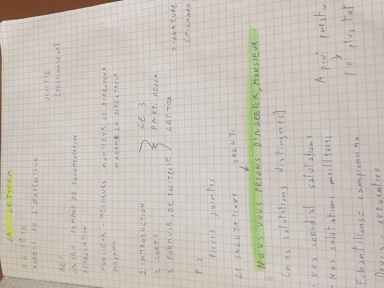 Schema Di Una Lettera Docsity