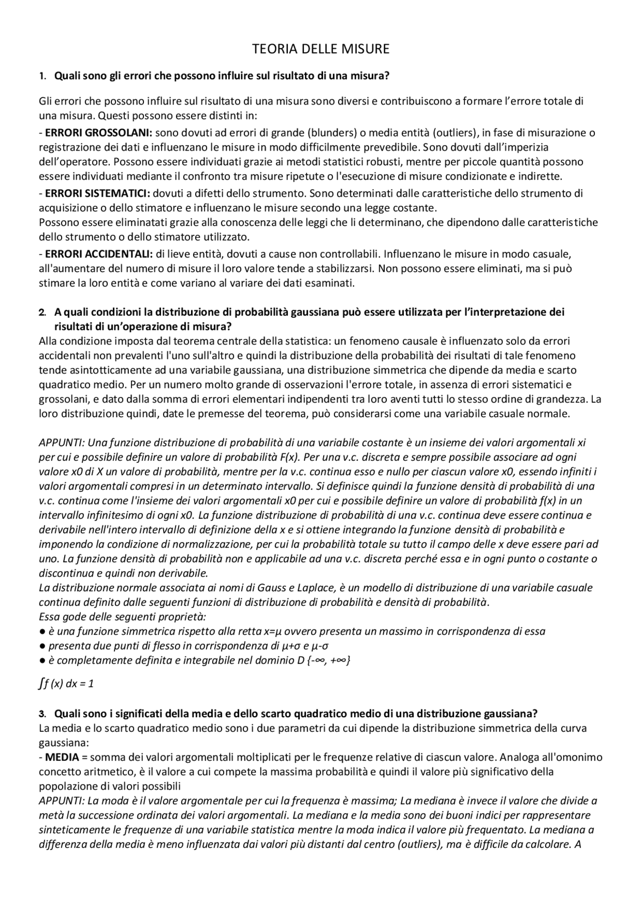 Risposte Esame Geomatica Docsity