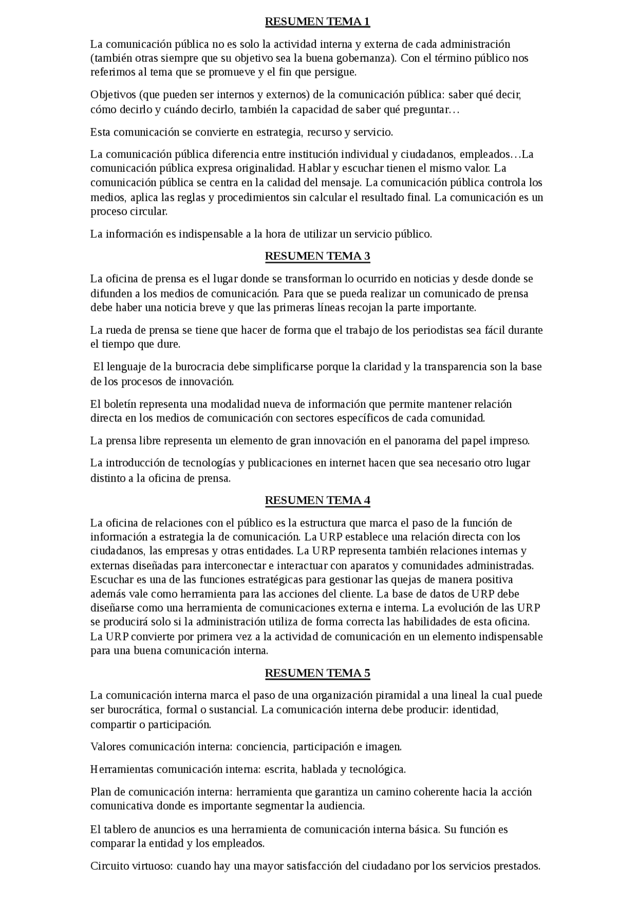 Comunicazione Pubblica Docsity